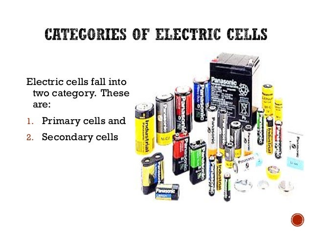 Electric cells for slide share