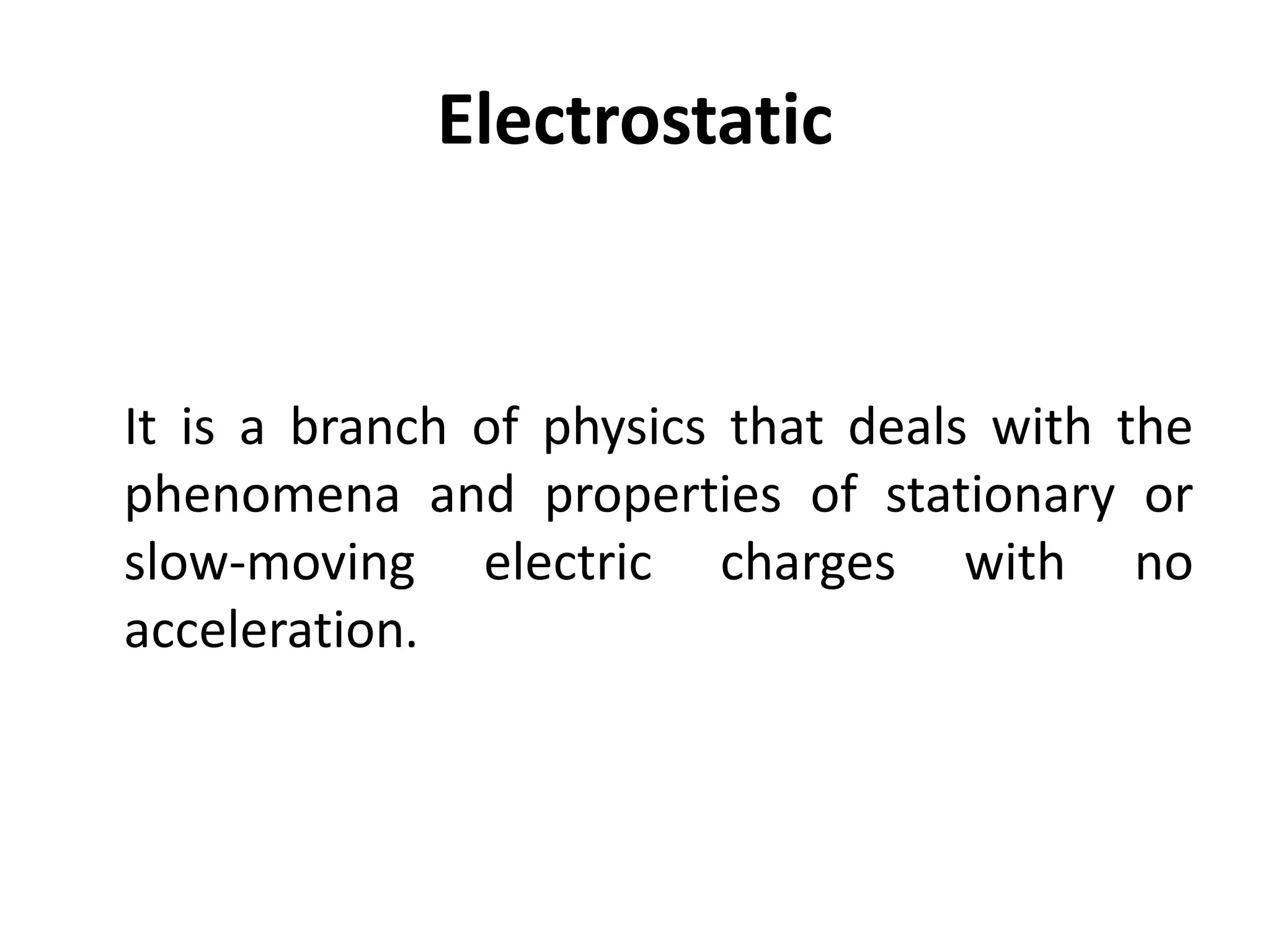 Electric charge and Coulomb's law | PPTX