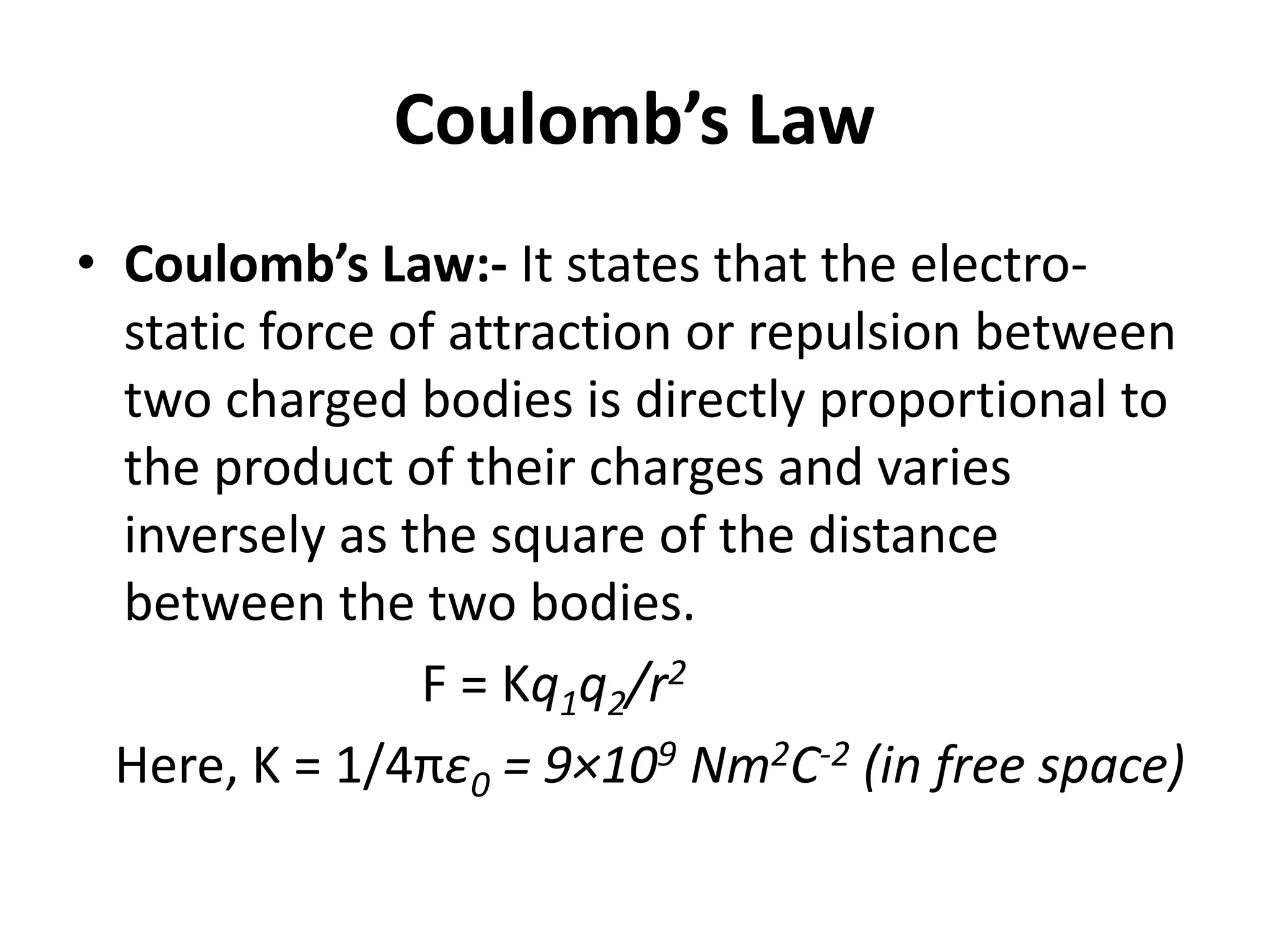 Electric charge and Coulomb's law | PPTX