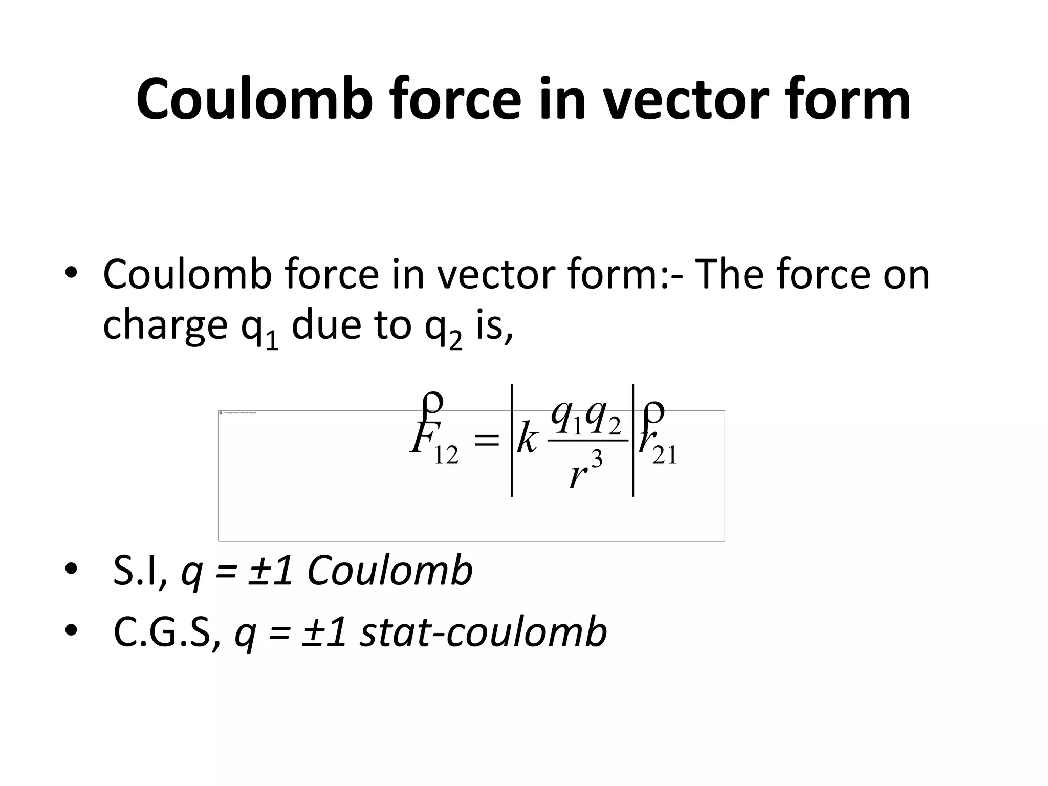 Electric charge and Coulomb's law | PPTX