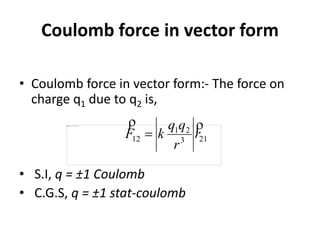 Electric charge and Coulomb's law | PPTX