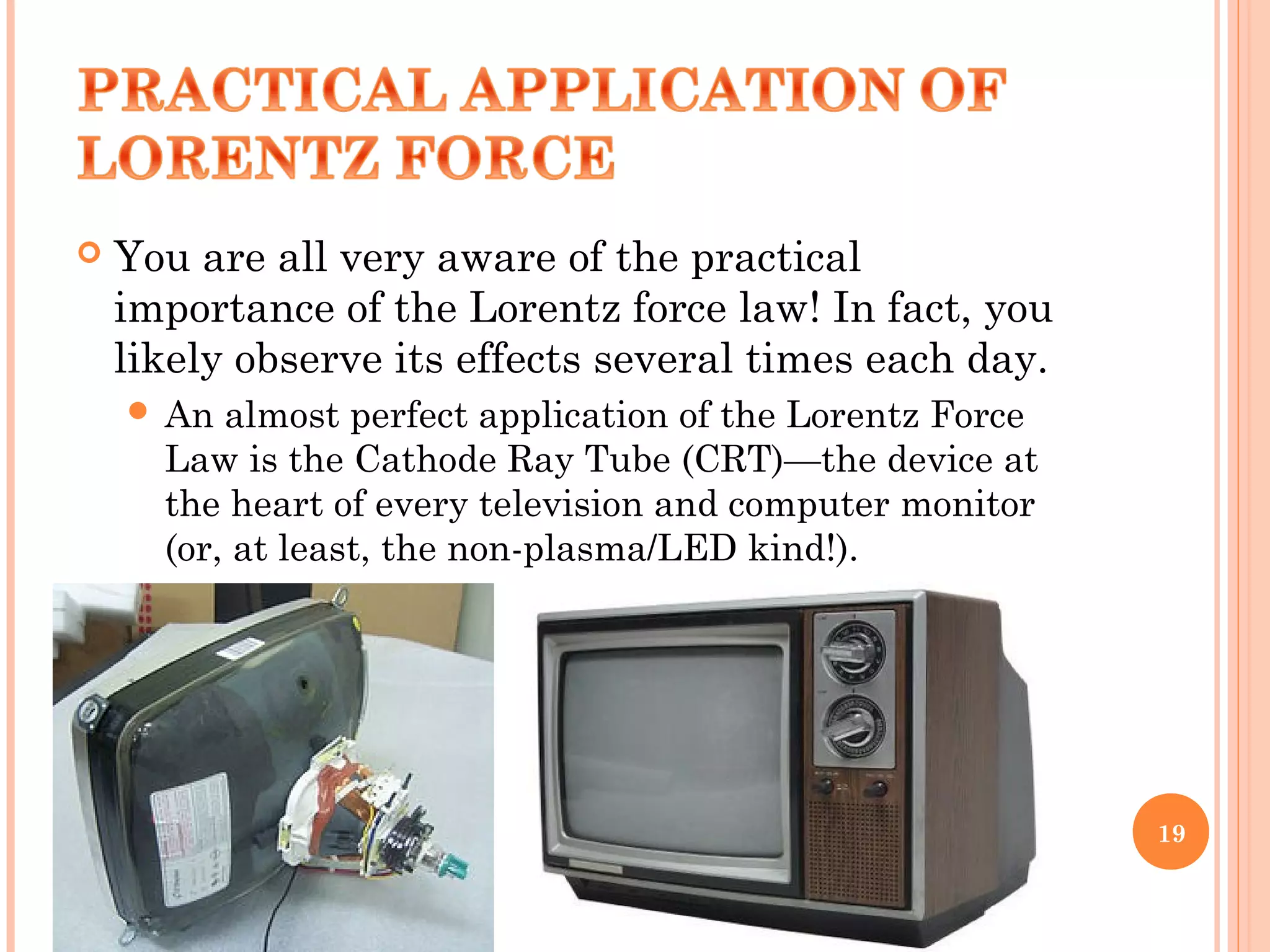 Electric Charges & Lorentz Force | PPT