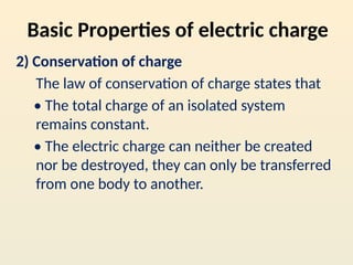Electric charges and Coulombs law of electrostatic force.pptx
