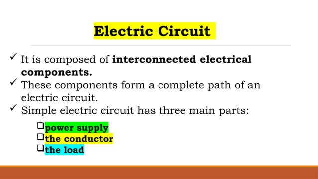 simple electrical circuit grade 5 3rd QT | PPTX