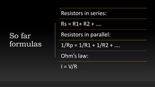 Electric circuits | PPTX
