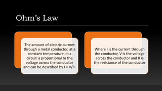 Electric circuits | PPTX