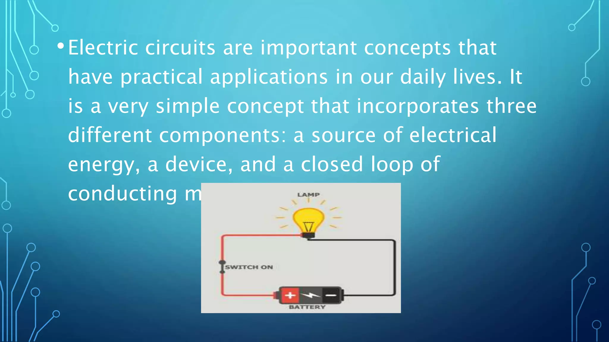 Electric circuits.pptx | Computer Networking | Computing