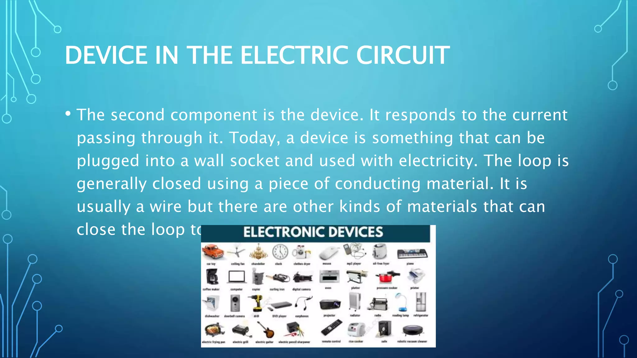 Electric circuits.pptx | Computer Networking | Computing