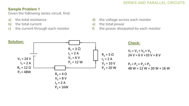 Electric circuits 1 series-parallel | PPTX | Computer Networking | Computing