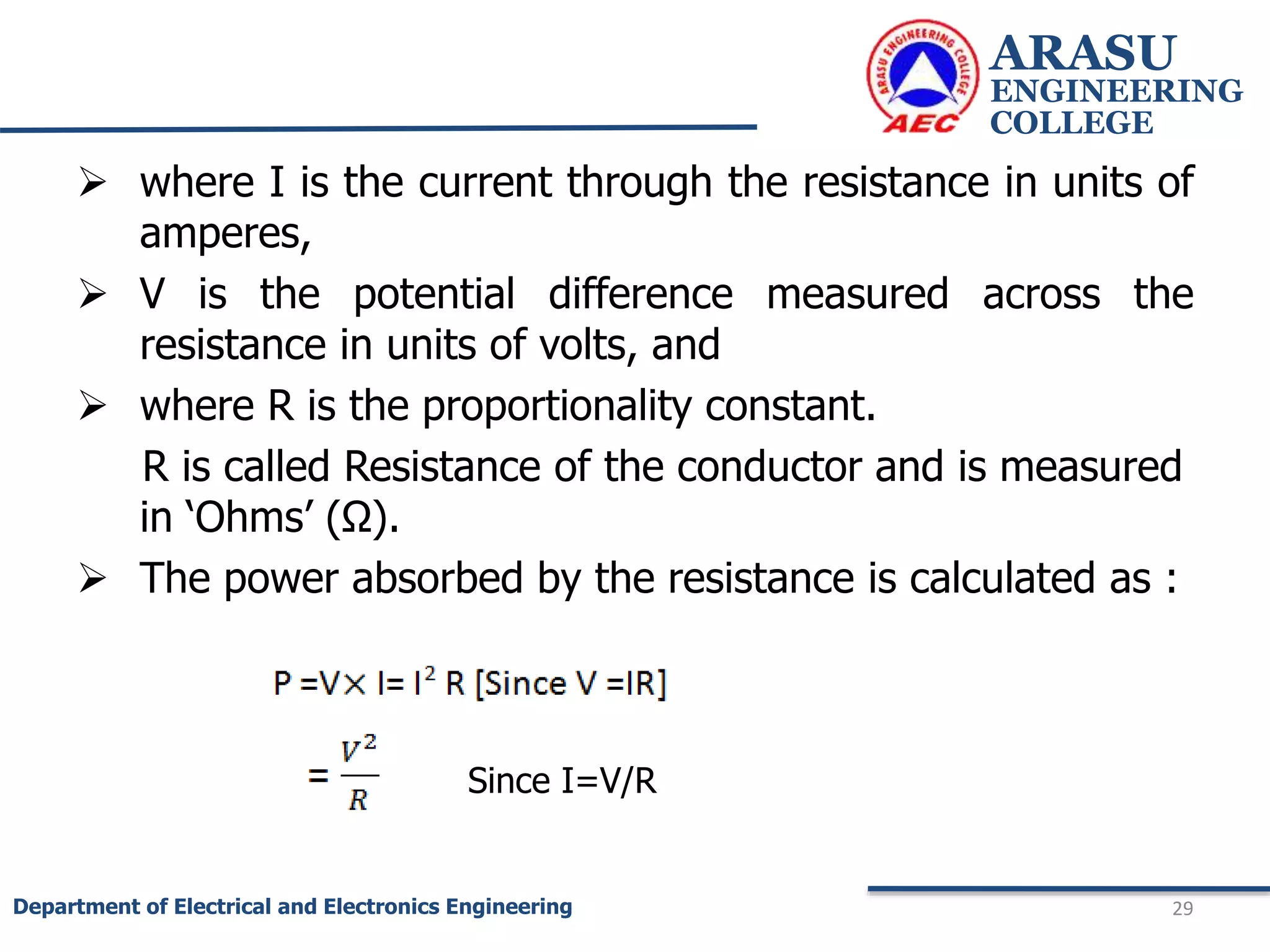 Electric Circuits And Network Theorems Ppt
