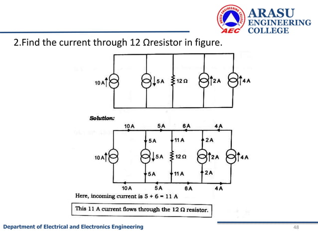 Electric circuits and network theorems | PPT