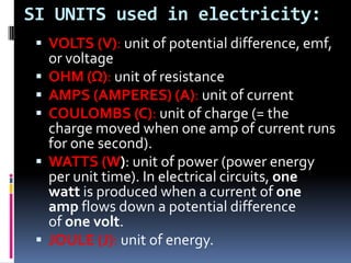 Electric circuits | PPTX