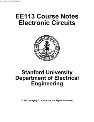 Electric circuits notes | PDF