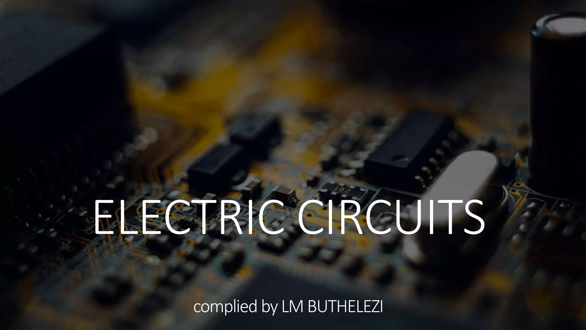 Electric circuits ohms law | PPT