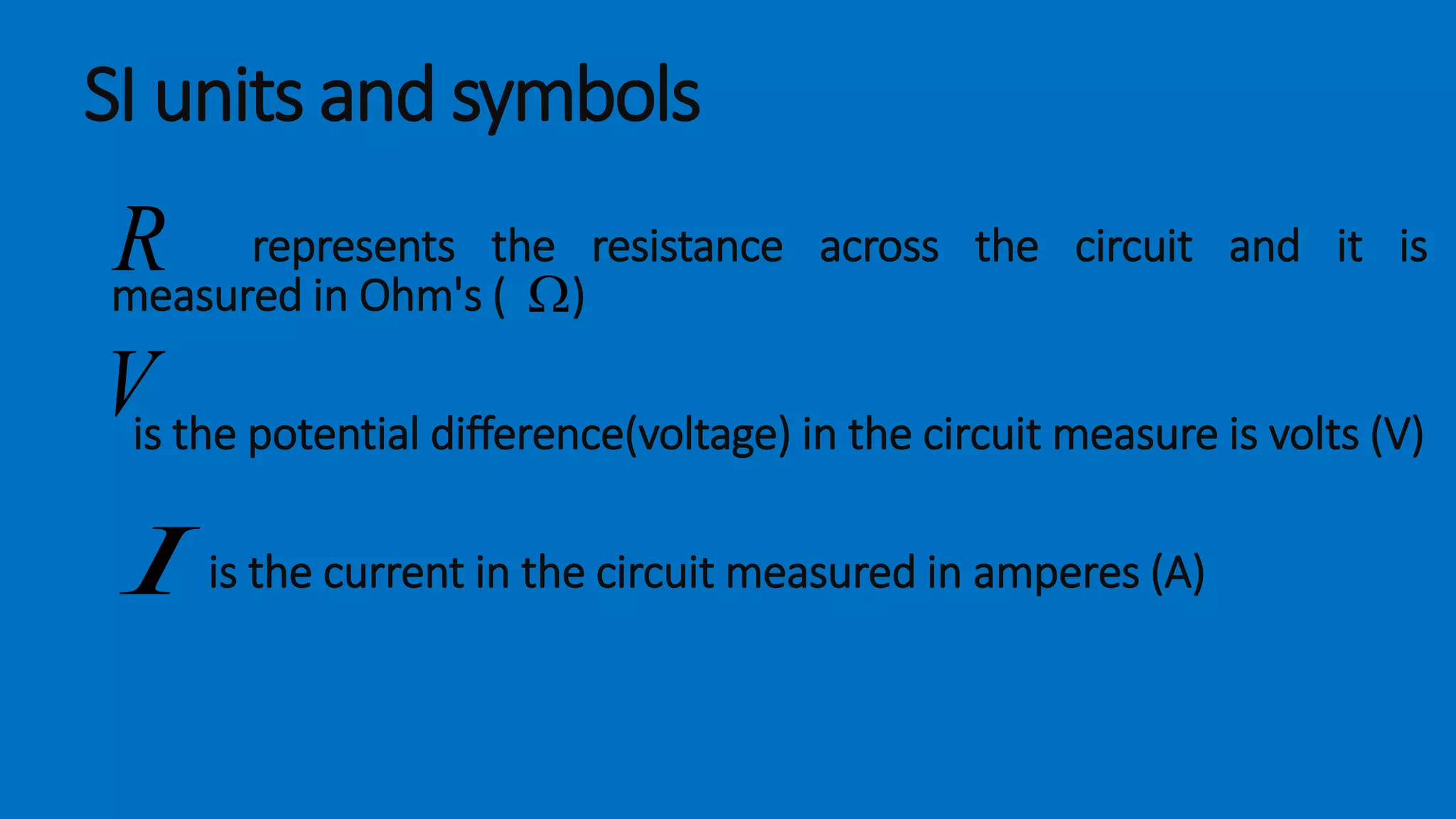 Electric circuits ohms law | PPTX