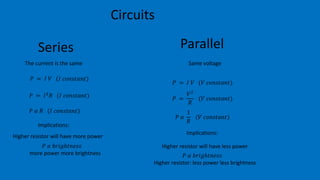 Electric circuits ohms law | PPTX