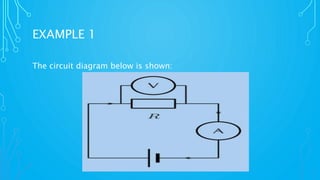 Electric circuits ohms law | PPTX
