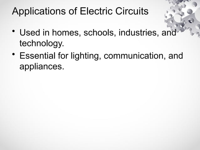 Electric Circuits Presentation Science 5 Pptx