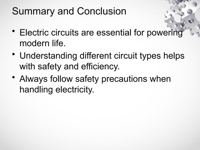 Electric Circuits Presentation Science 5 Pptx