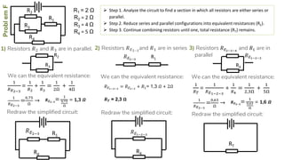 Electric Circuits - Simplifying Circuits SP | PPTX