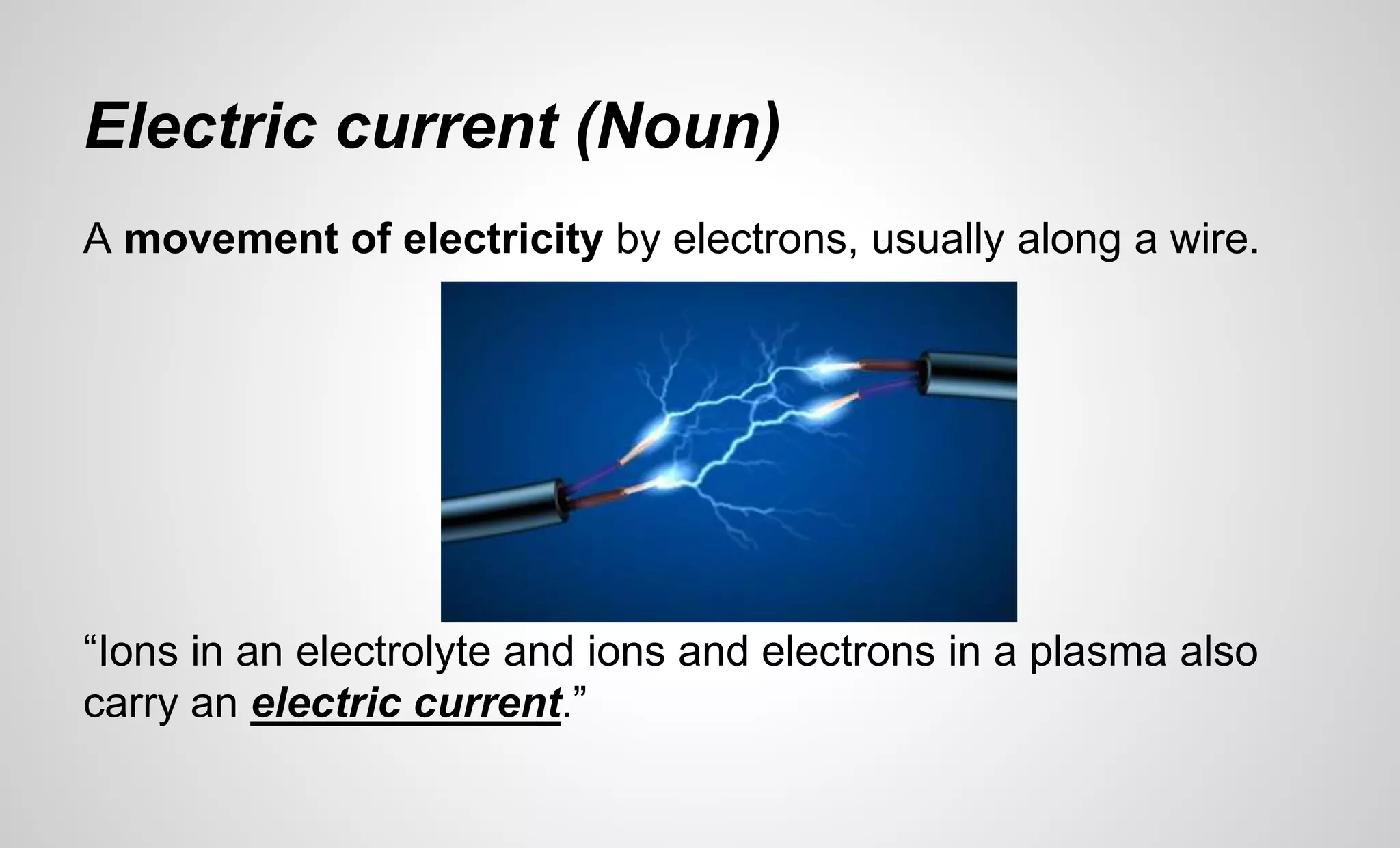 Electric Circuits Vocabulary Cards | PPTX