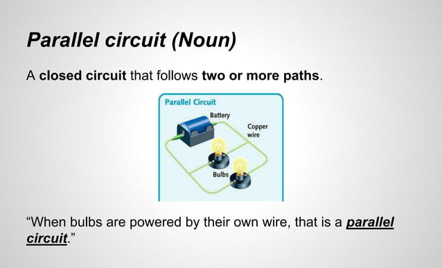 Electric Circuits Vocabulary Cards | PPTX