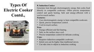 The Fundamentals and Working of Electric cooker | PPTX