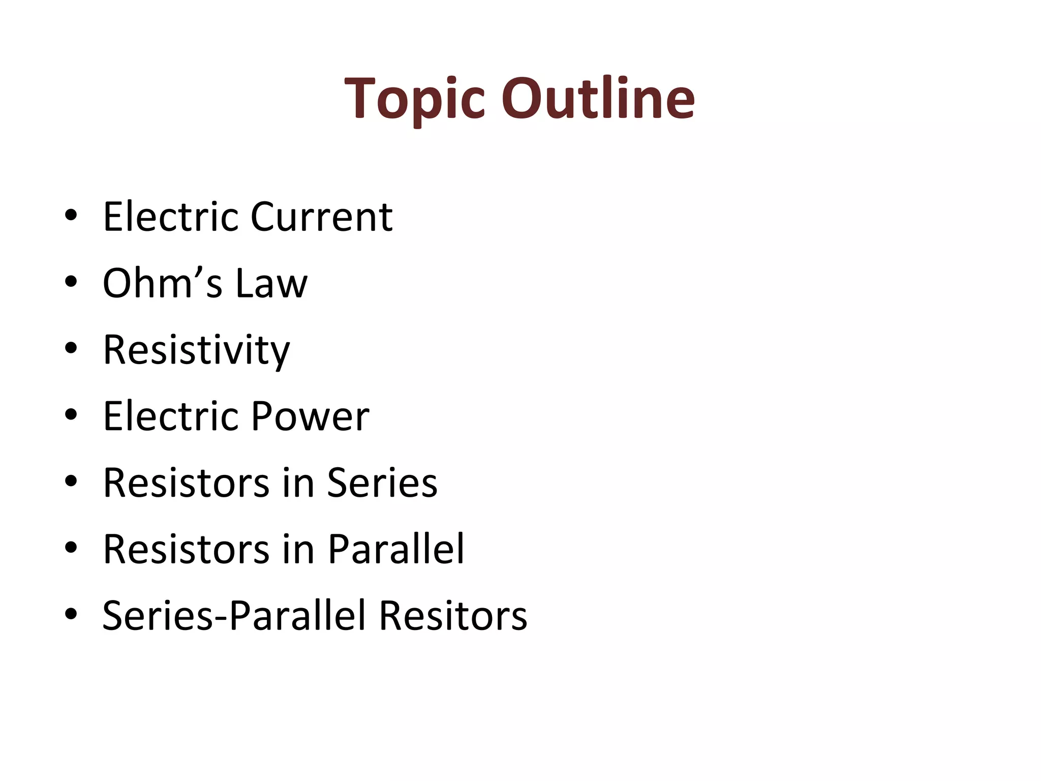 Electric current | PDF