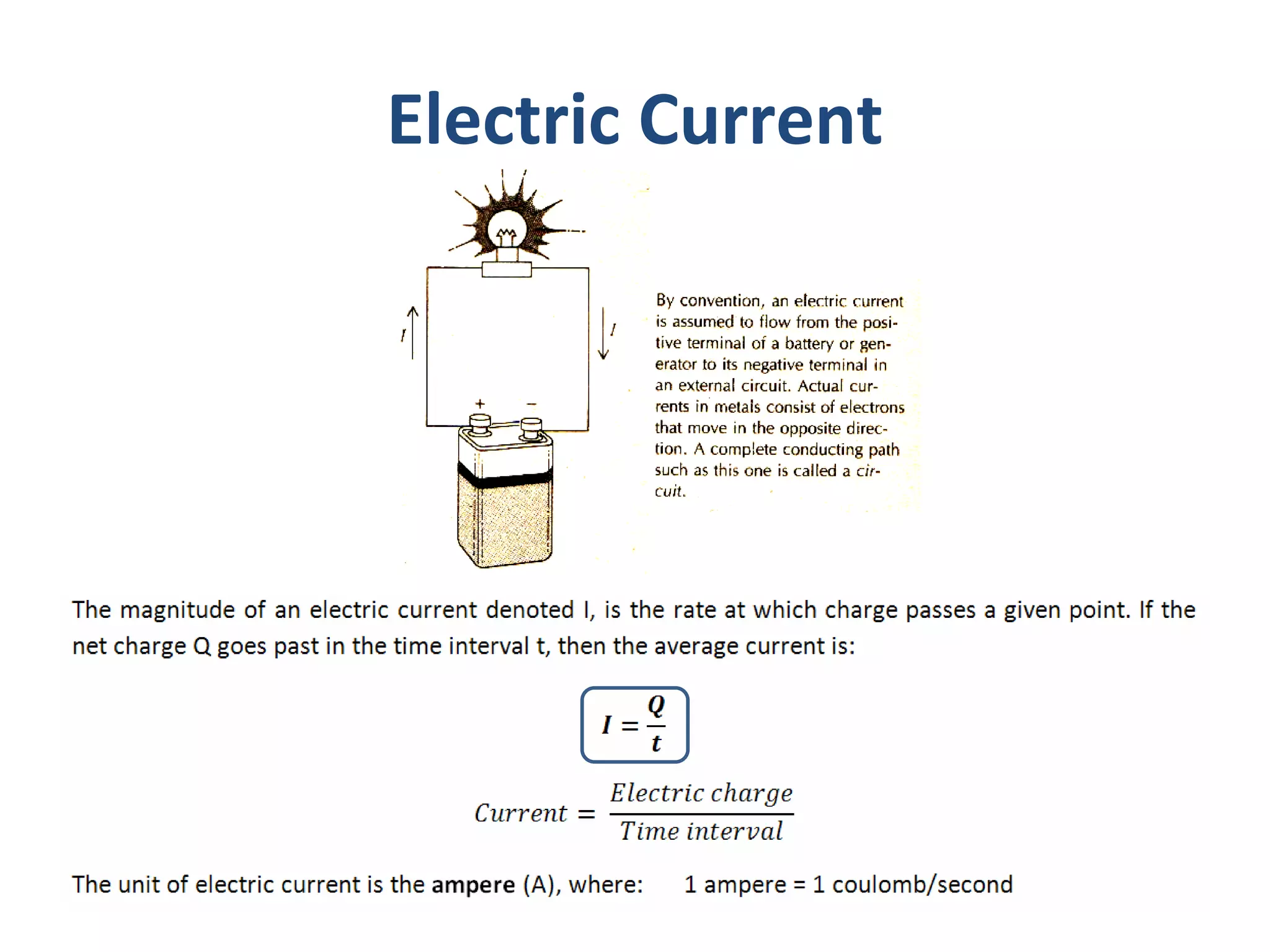 Electric current | PDF