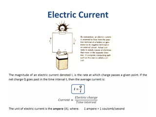 Electric current | PDF