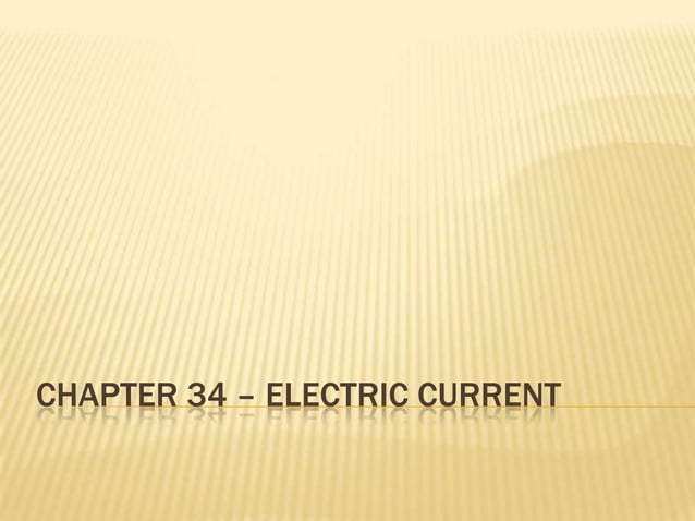 Electric current | PPT