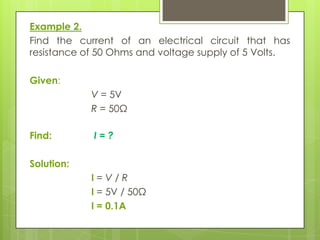 Electric current | PPTX