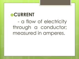 Electric current | PPTX