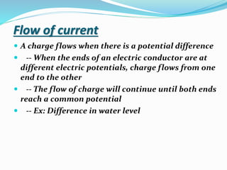 Electric current | PPTX