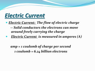 Electric current | PPTX