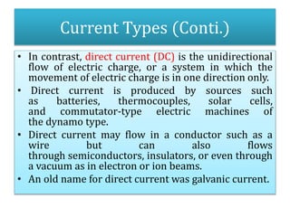 Electric current | PPTX