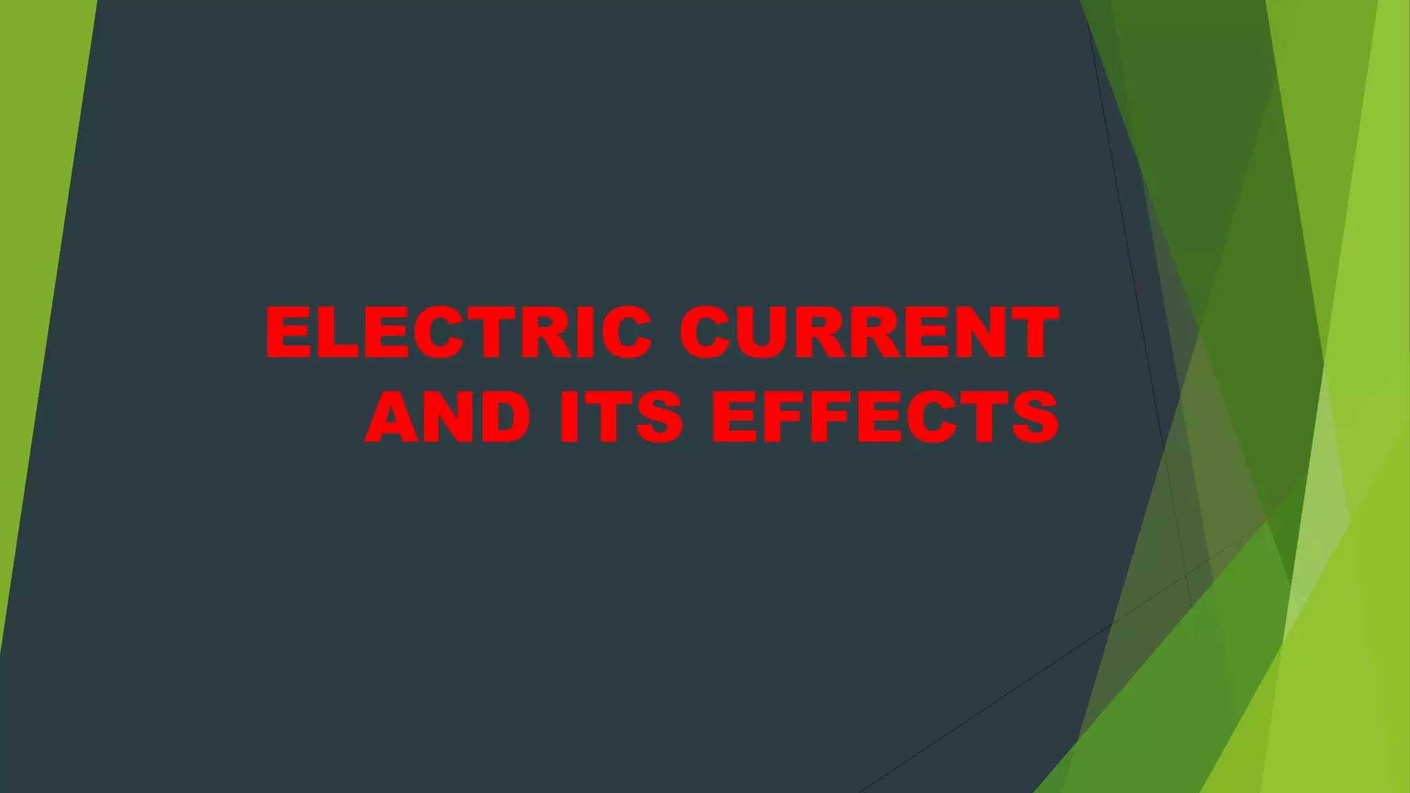 Electric current | PPT