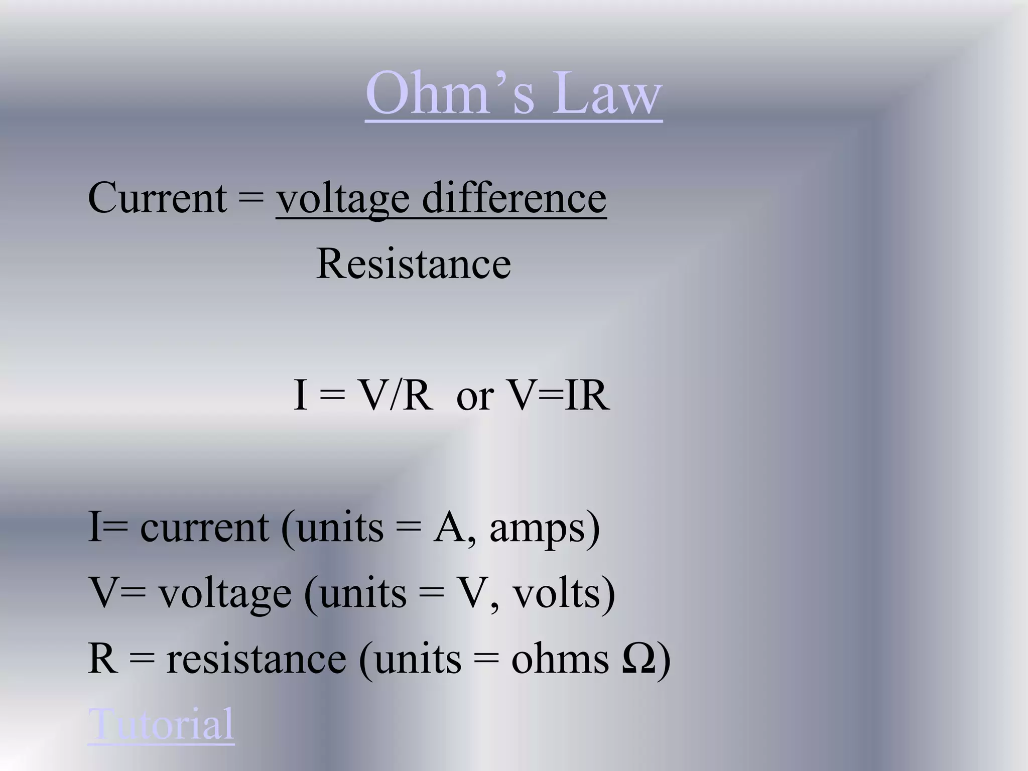 Electric current and circuit | PPTX