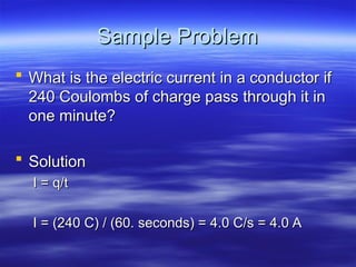 Electric_Current_and_Circuits Powerpoint | PPT