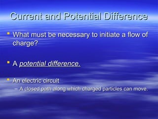 Electric_Current_and_Circuits Powerpoint | PPT