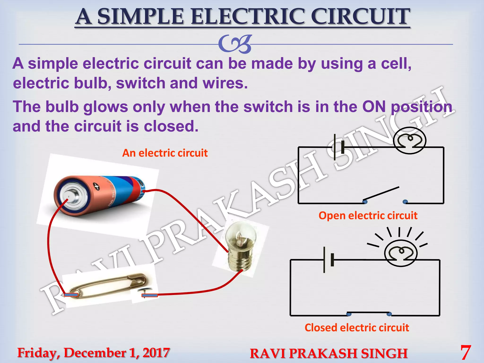 Electric current and its effect CLASS-8 | PDF