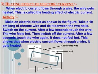 Electric current and its effects | PPT