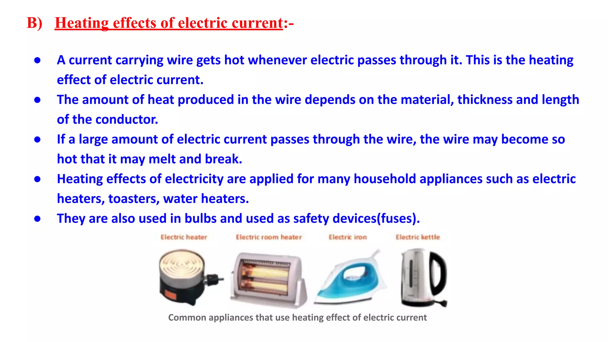 Electric Current and its Effects Class 7th ppt | PDF