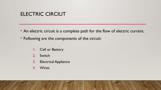 Electric Current and its Effects and the flow of electric charge .pptx