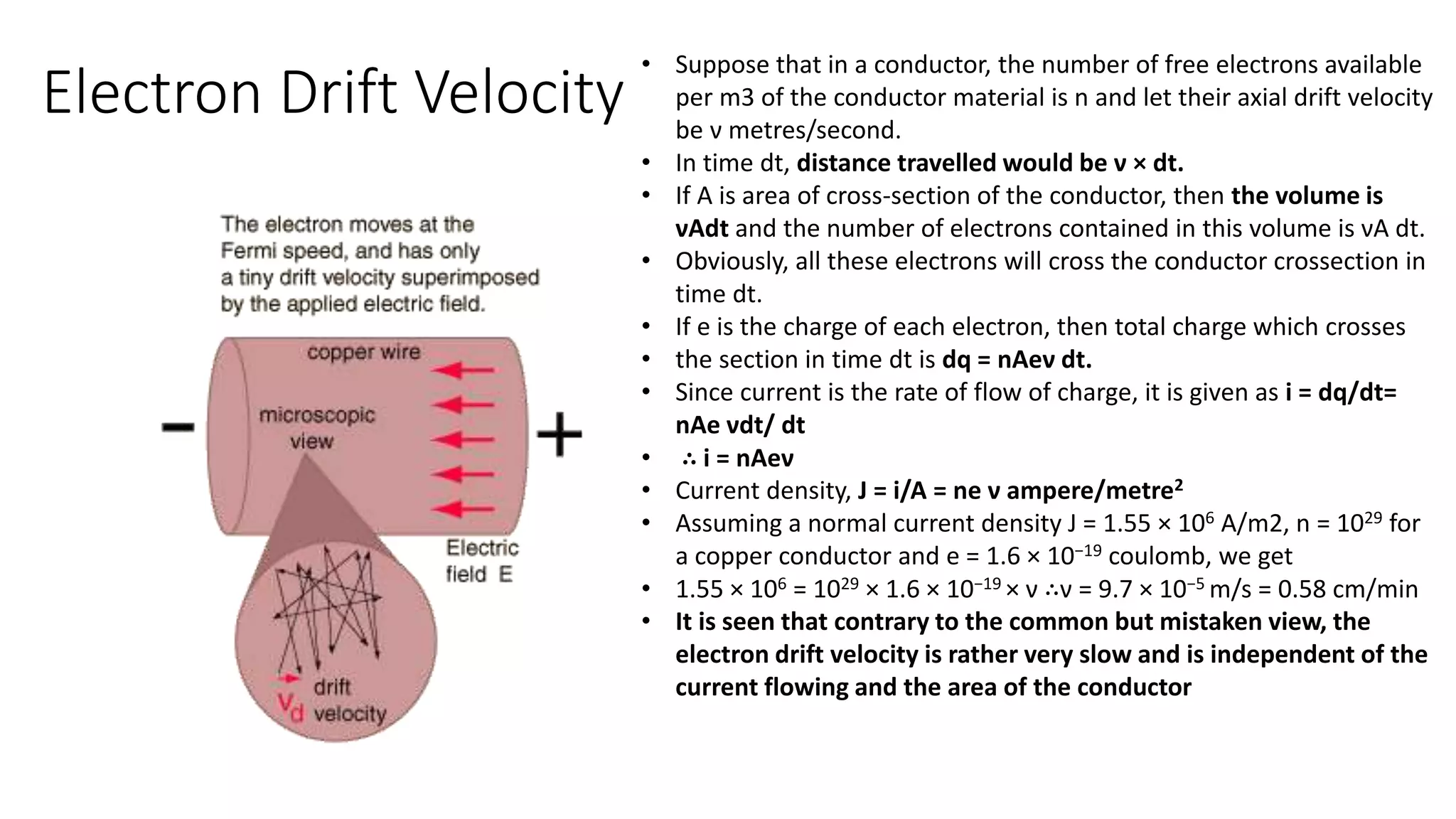 Electric current and ohms law | PPT