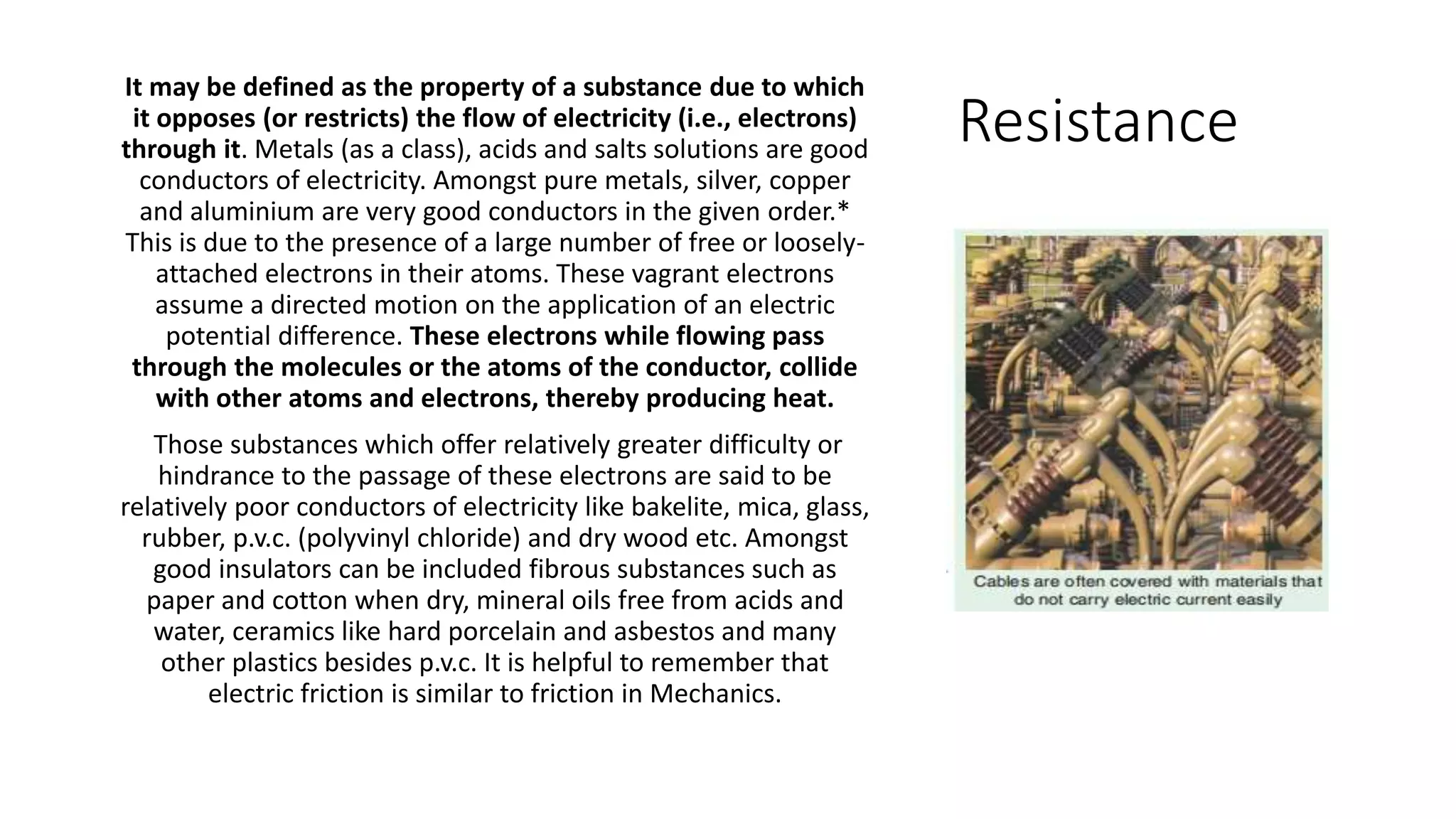 Electric current and ohms law | PPT