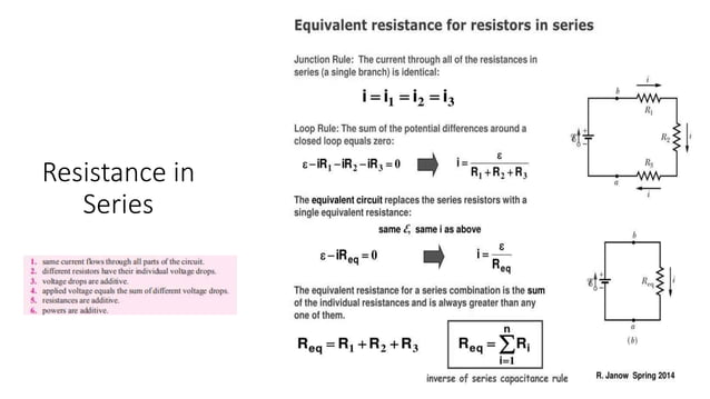 Electric current and ohms law | PPT