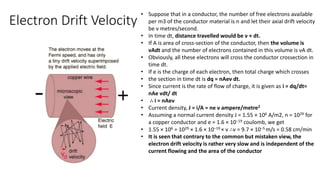 Electric current and ohms law | PPTX
