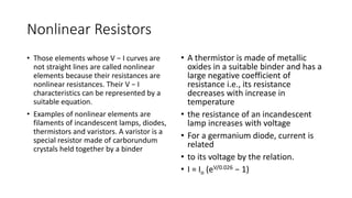 Electric current and ohms law | PPTX