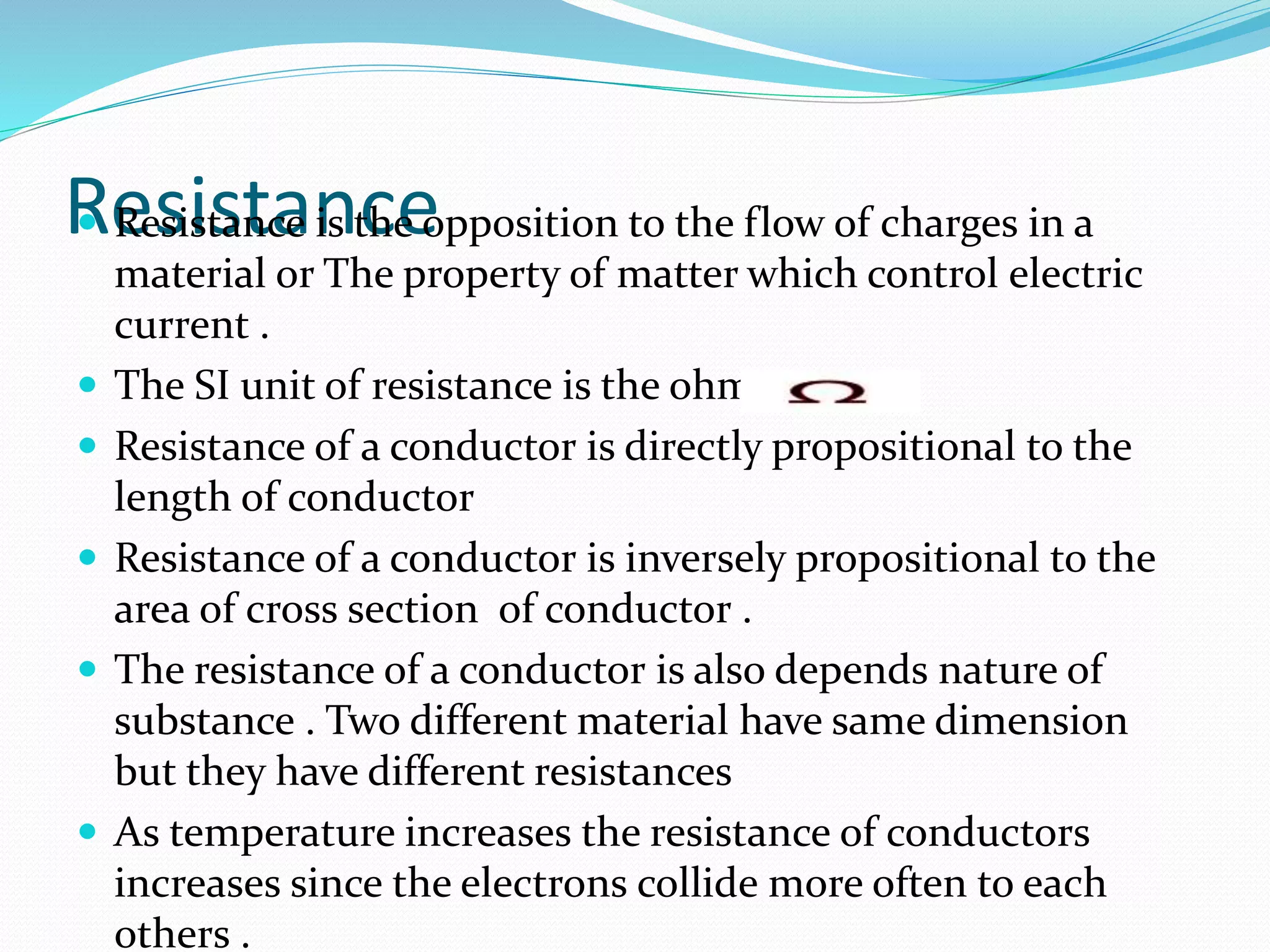 Electric current and_ohms_law1 | PPT